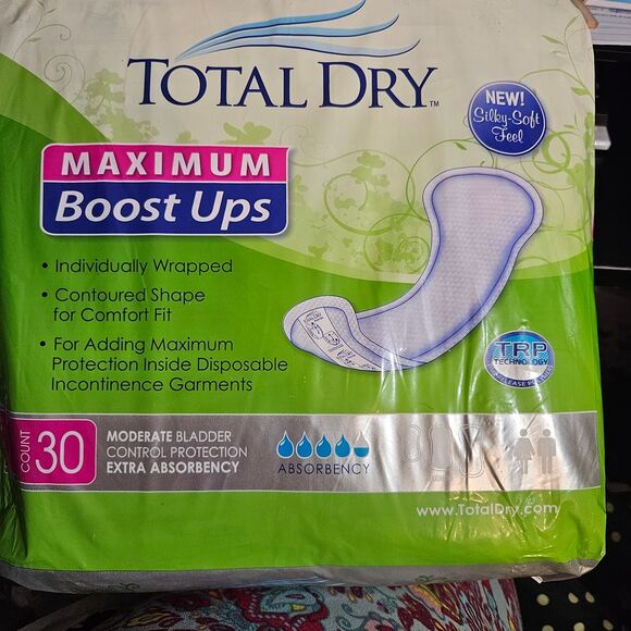 Total Dry | Other | Total Dry Maximum Boost Ups Incontinence Pads For ...